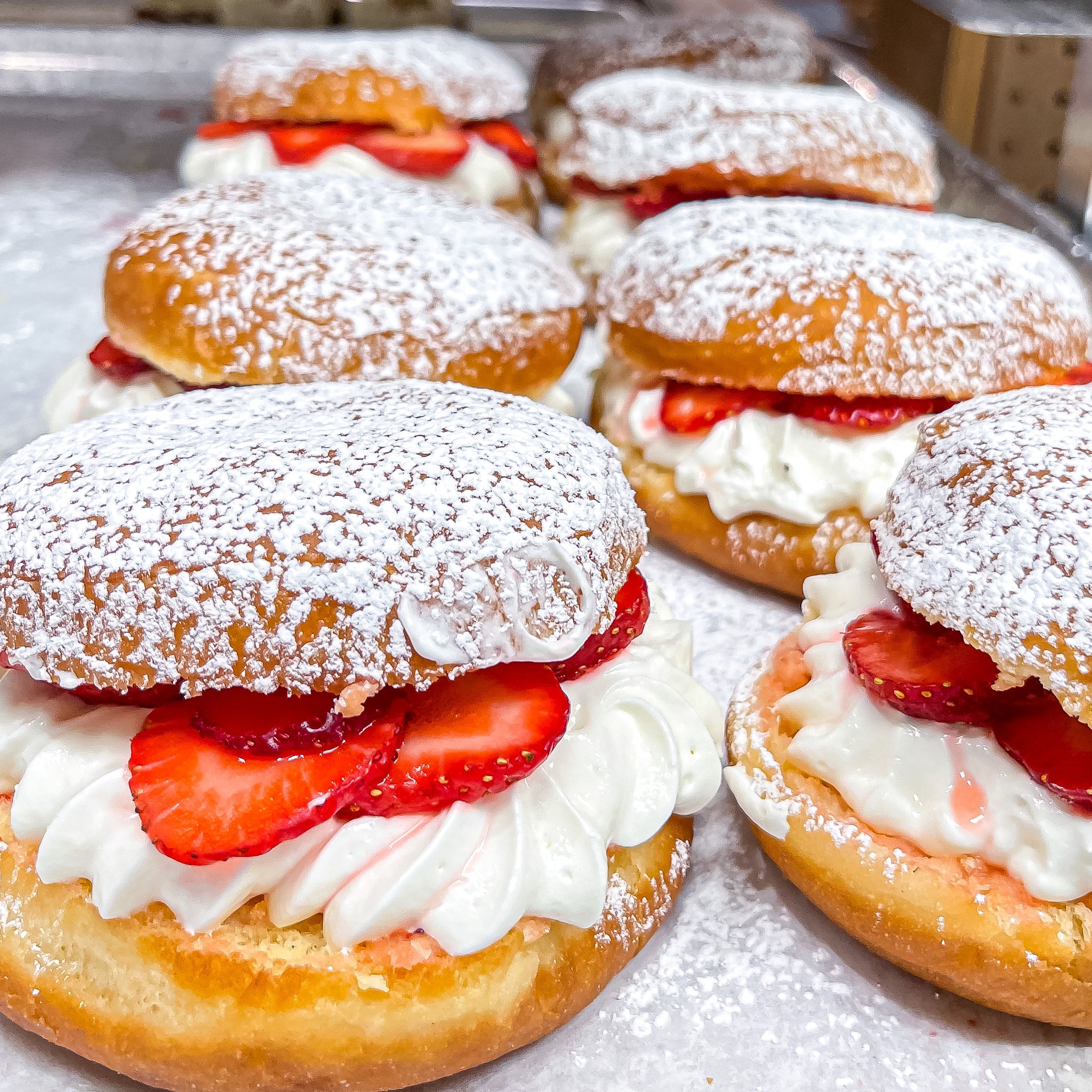 Strawberry Shortcake Italian Donuts | The Sweet Shoppe of the South